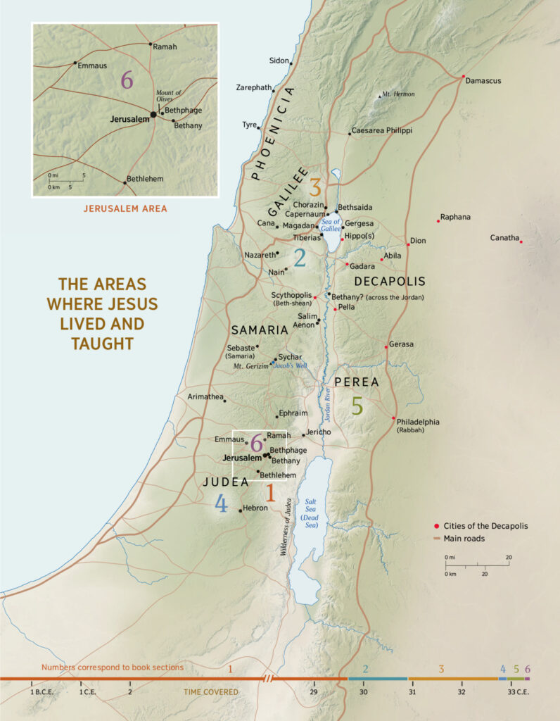 Printable Map Of Israel In Jesus Time | Ruby Printable Map